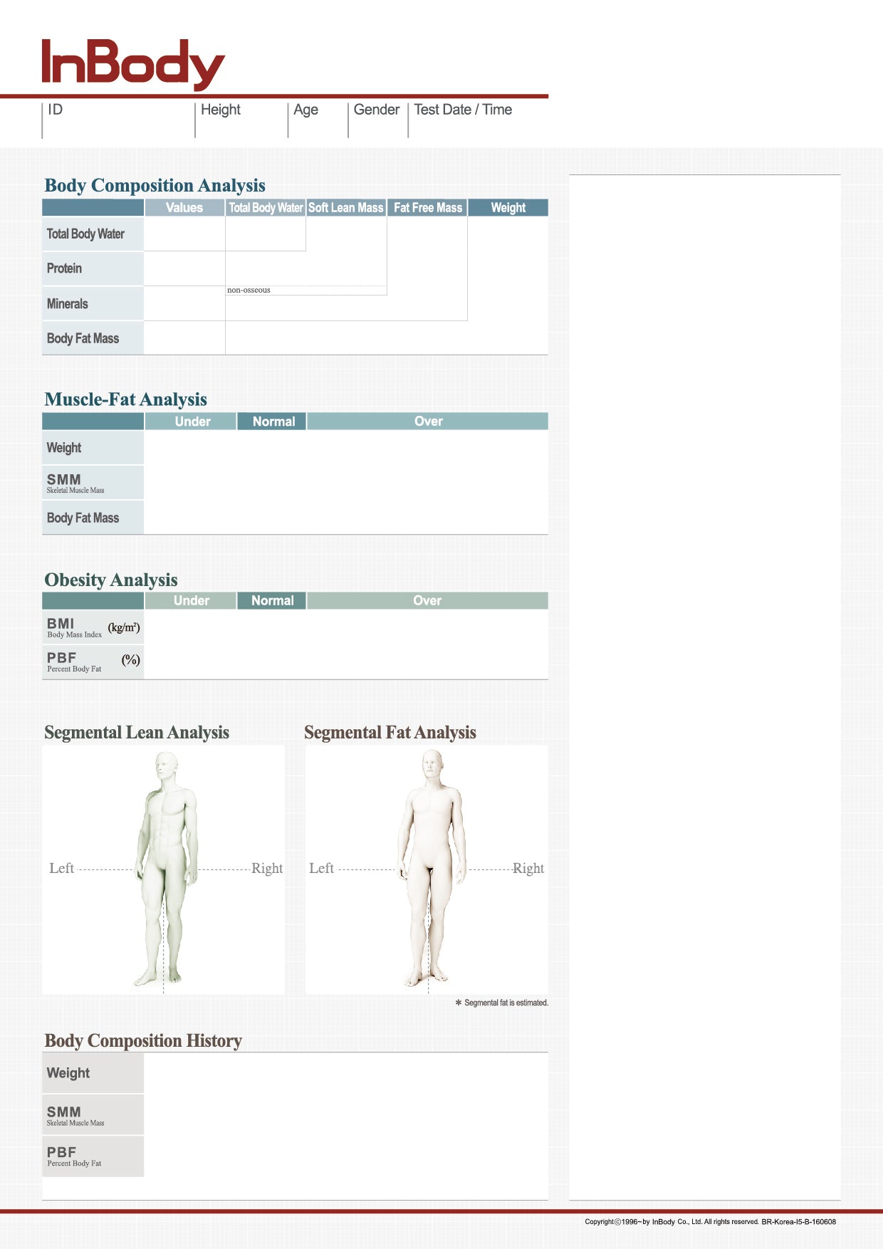 InBody Result Sheets (Qty: 500 sheets*) – InBody UK